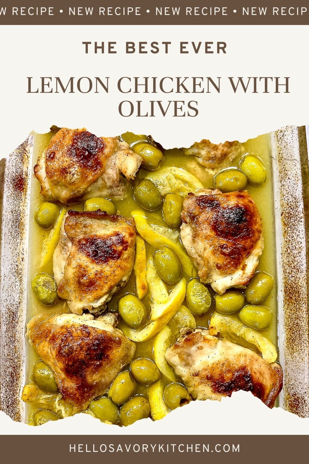 Lemon Chicken With Olives - Hello Savory Kitchen