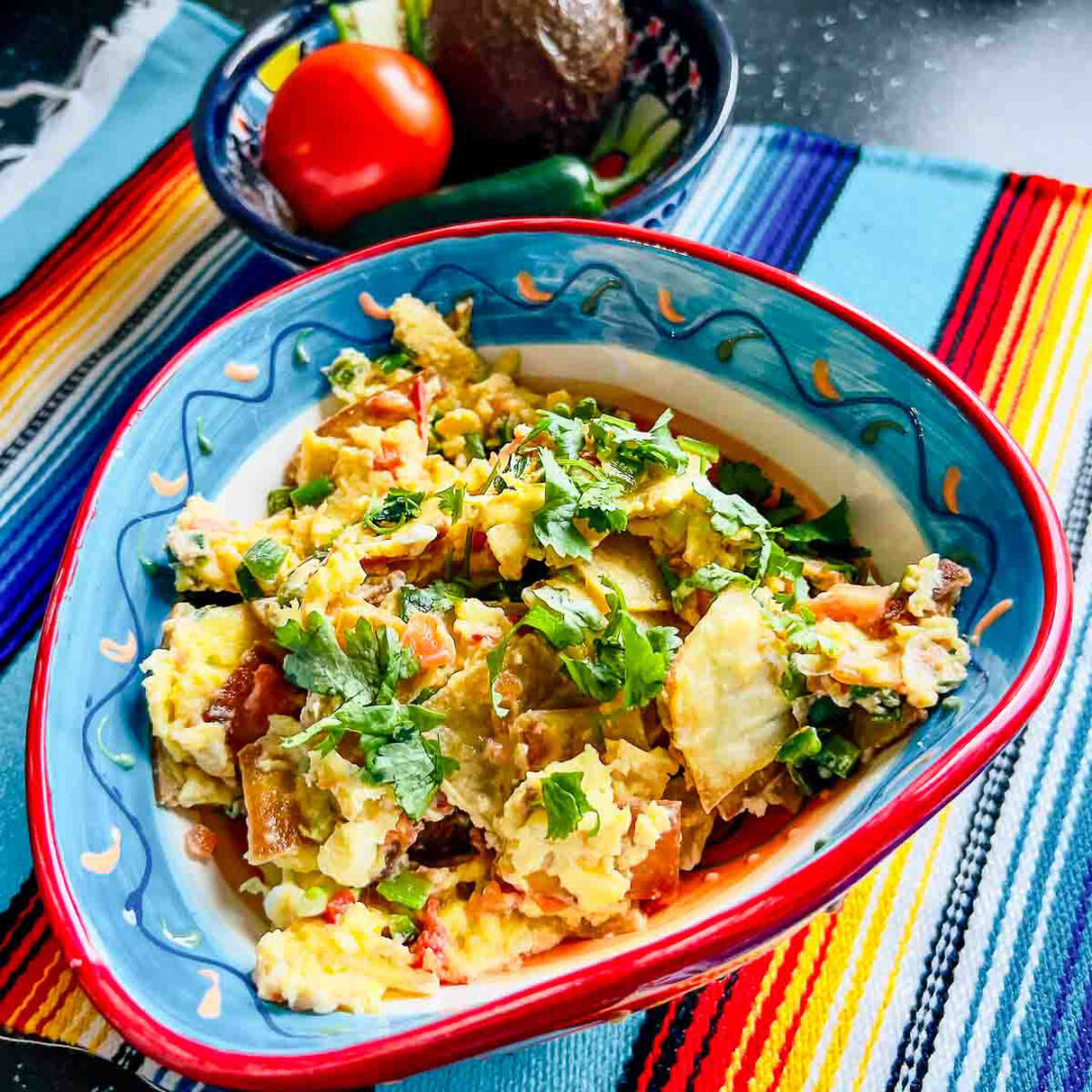Easy Scrambled Eggs With Tortilla (Mexican Migas) - Hello Savory Kitchen