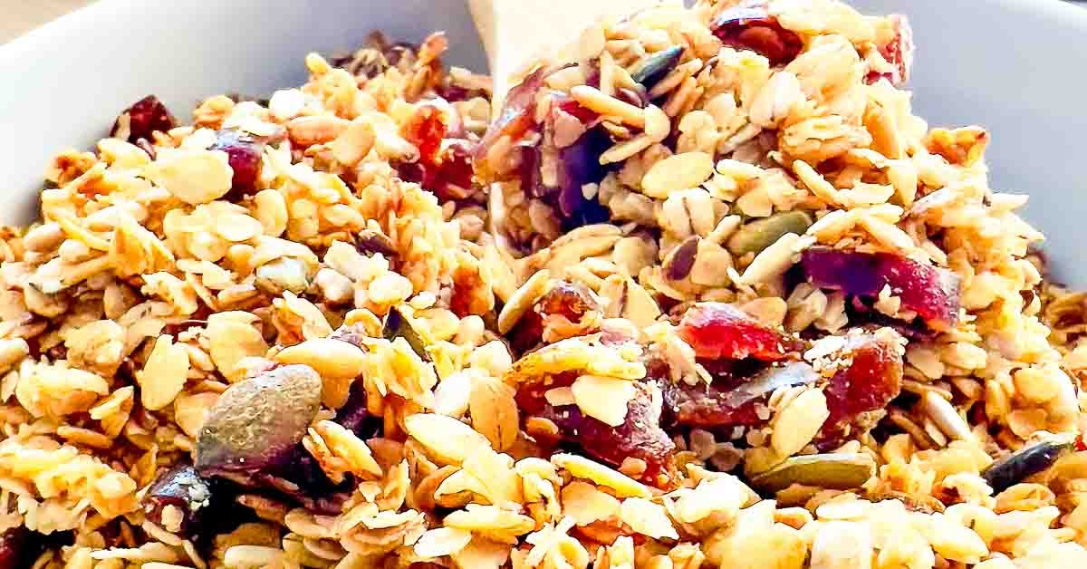Homemade Nut Free Granola - Hello Savory Kitchen