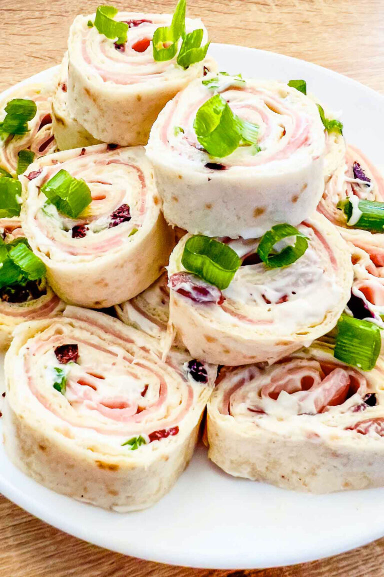 Tortilla Roll Ups (Ham And Cheese Pinwheels) - Hello Savory Kitchen