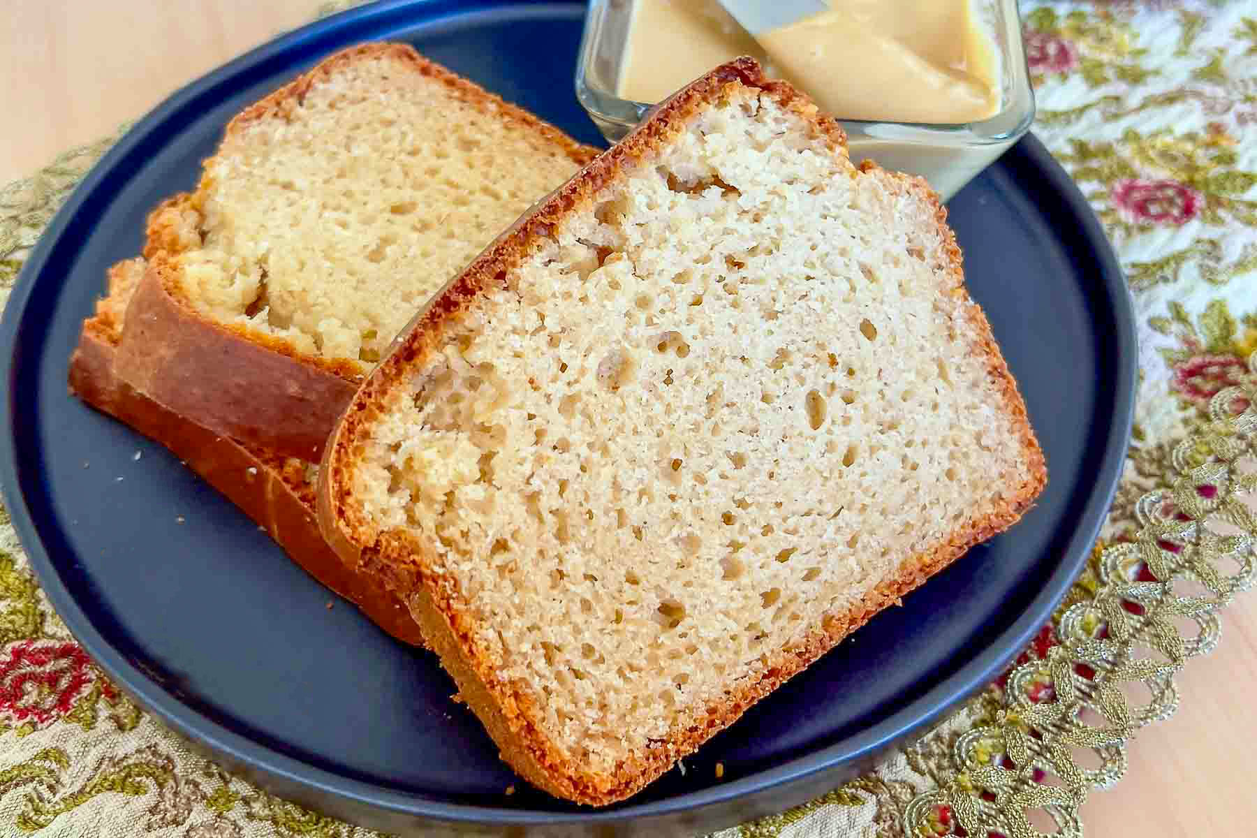 Depression Era Peanut Butter Bread (No Yeast) - Hello Savory Kitchen
