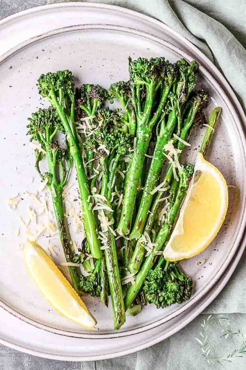 Roasted Broccolini With Garlic And Lemon - Hello Savory Kitchen